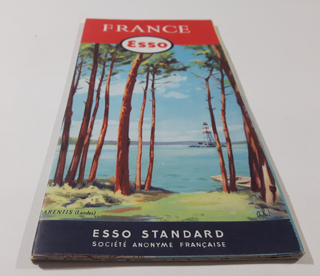 Vintage 1959 Edition Esso Standard Esso France Road Map – Treasure ...