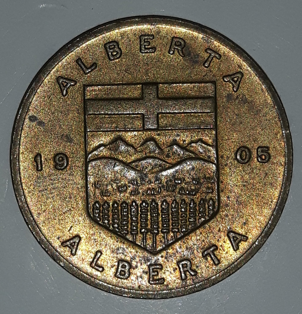 Vintage 1960s Alberta 1905 Wild Rose Brass Metal Coin – Treasure Valley ...