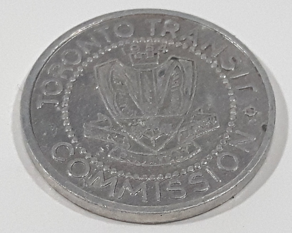 Vintage 1954 TTC Toronto Transit Commission Metal Coin Token – Treasure ...