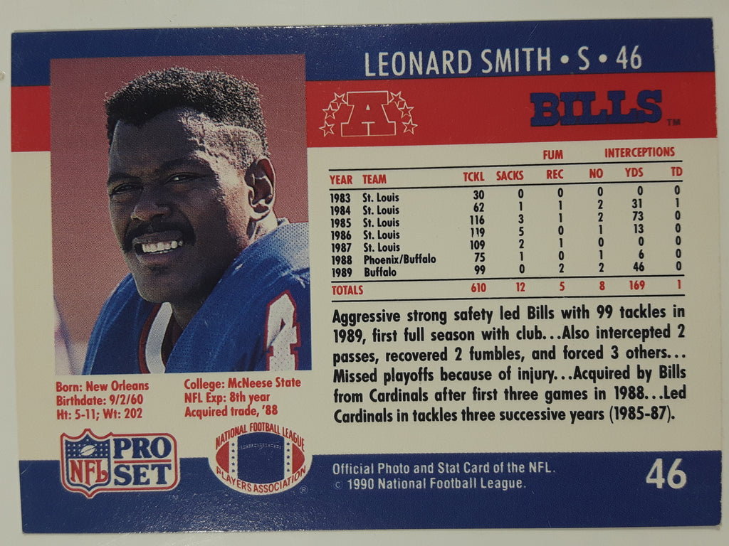 1990 Pro Set NFL Football Cards (Individual) – Treasure Valley Antiques ...