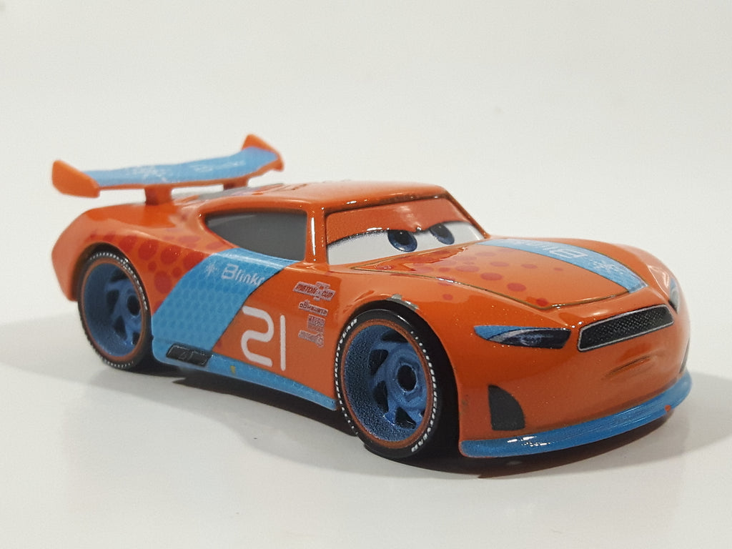 Mattel Disney Pixar Cars Blinker #21 Orange Die Cast Toy Car Vehicle ...