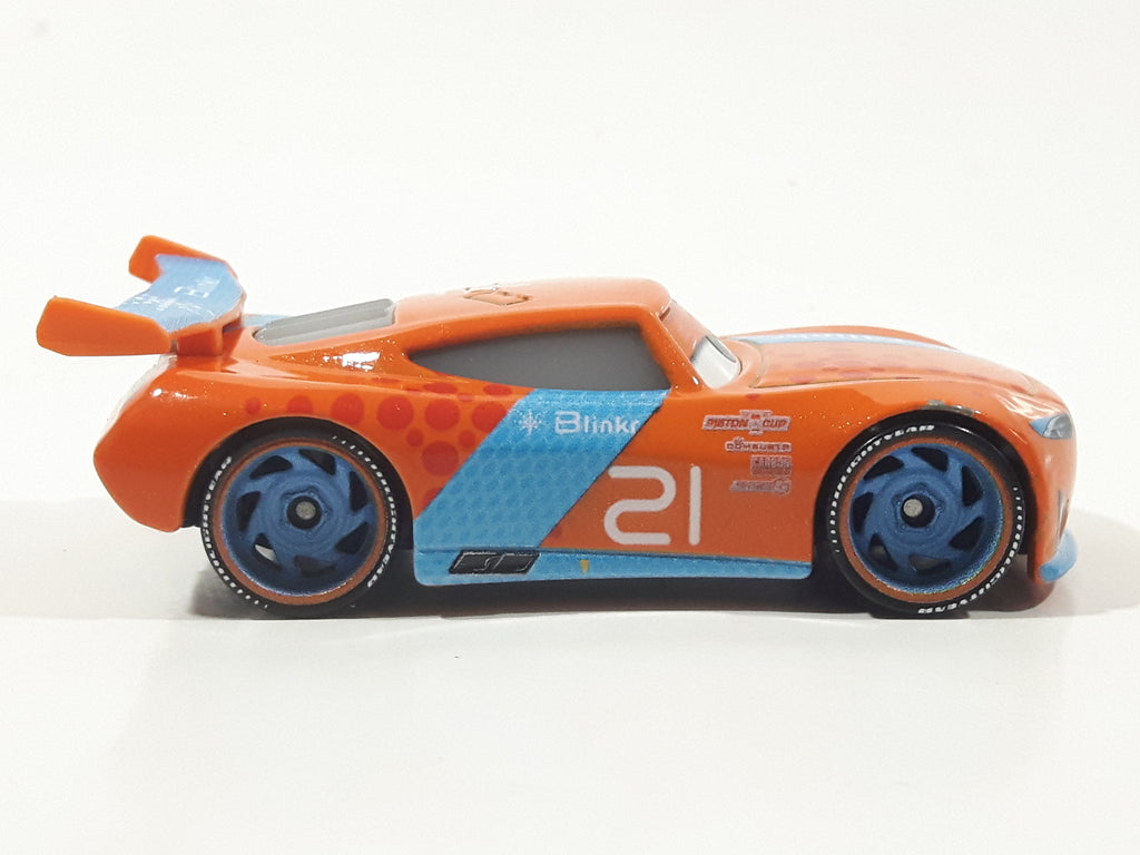 Mattel Disney Pixar Cars Blinker #21 Orange Die Cast Toy Car Vehicle ...