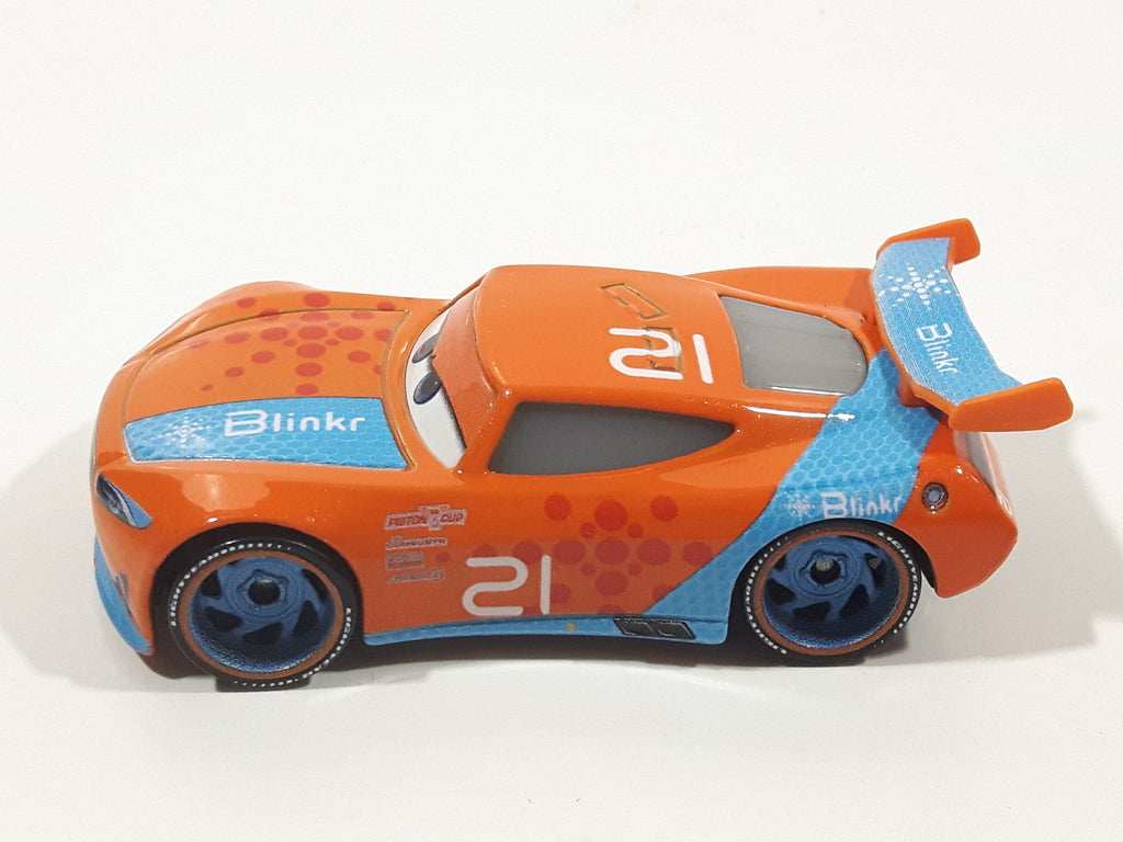 Mattel Disney Pixar Cars Blinker #21 Orange Die Cast Toy Car Vehicle ...