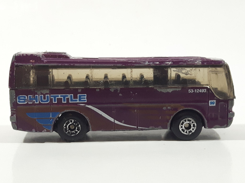1999 Matchbox Airport Ikarus Coach Bus Purple Die Cast Toy Car Vehicle ...
