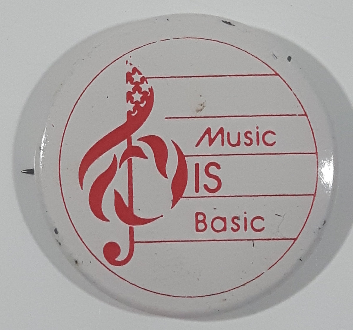Vintage Music Is Basic 1" Button Pin – Treasure Valley Antiques ...