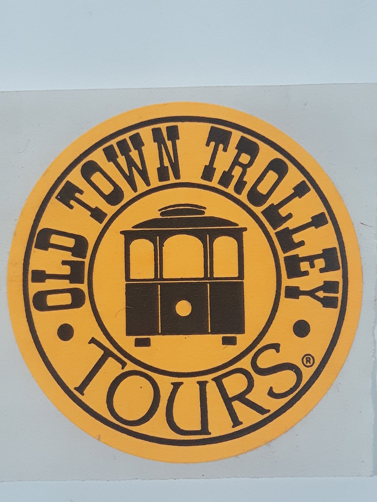 Vintage Old Town Trolley Tours Orange Sticker Set of 2 – Treasure ...