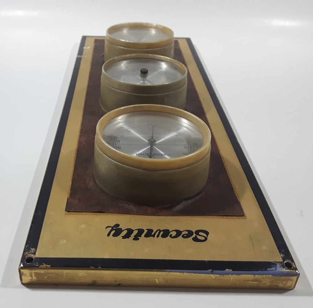 Vintage Springfield Thermometer Barometer Hygrometer 'Security' 5 1/2 ...
