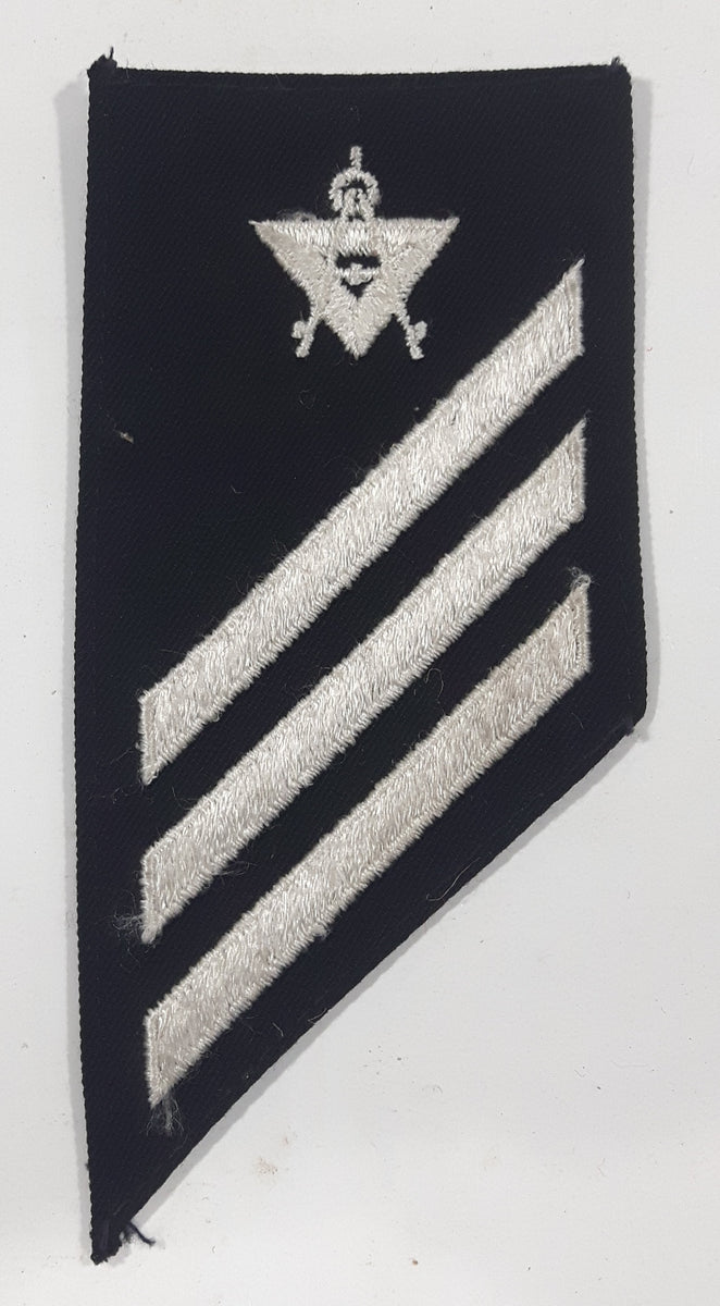 Vintage US Navy E-3 Draftsman 2 1/2" x 5 1/2" Shoulder Fabric Patch Ba ...