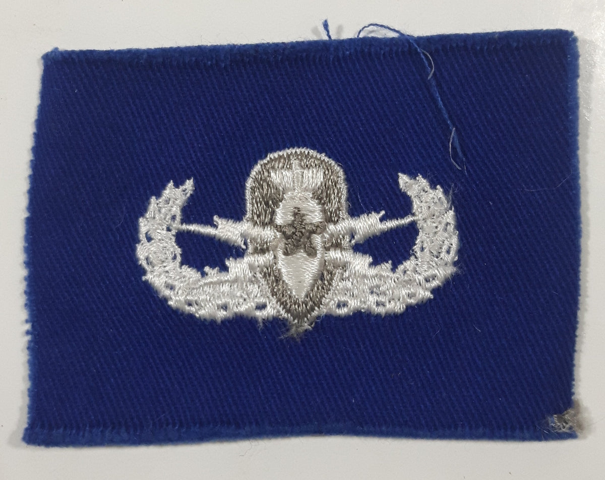 Vintage USAF EOD Explosive Ordnance Disposal White Thread Blue 2" x 2 ...