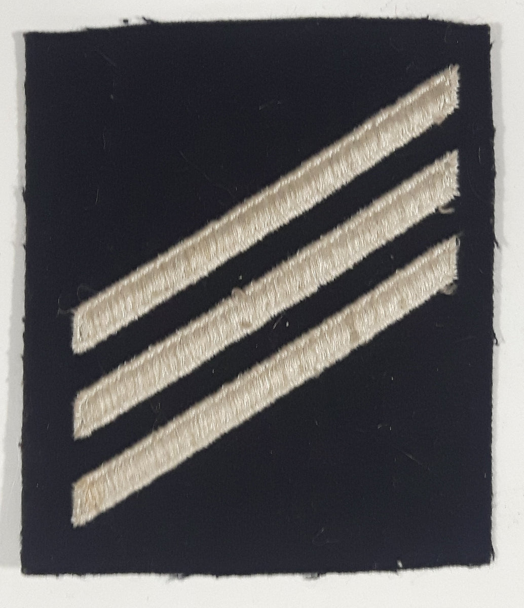 Vintage US Navy Seaman Apprentice Black with White Stripes 3" x 3 1/2 ...