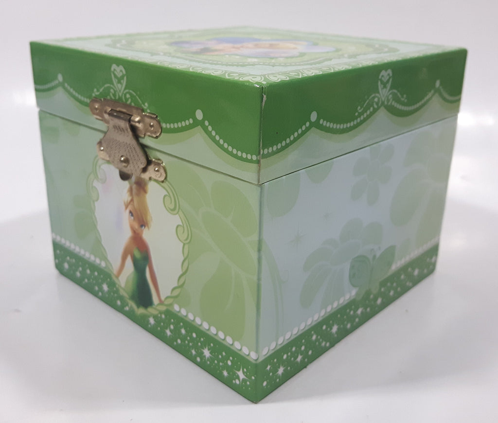 Disney Parks Authentic Original Tinkerbell Green Wind Up Music Box Pla ...