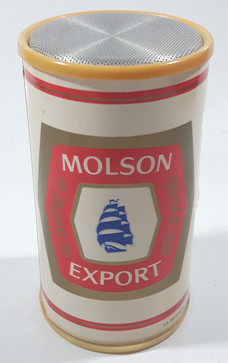 Vintage Molson Export Ale Beer Biere 4 3/4" Tall Beer Can Shaped AM Ra ...