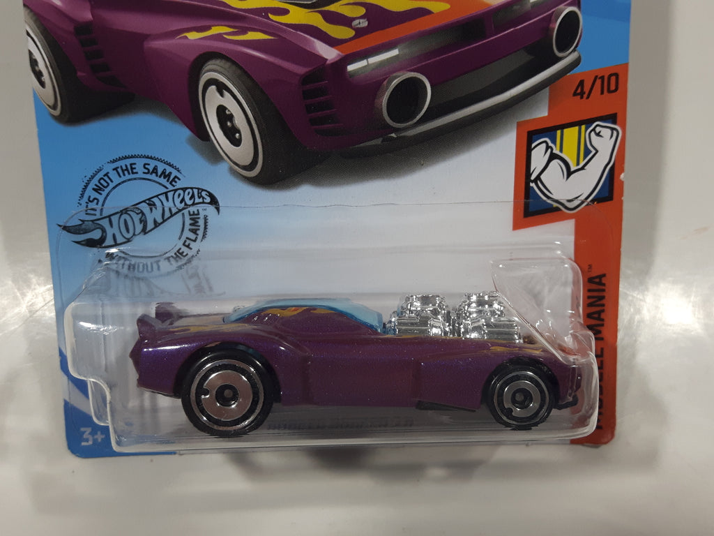 2019 Hot Wheels Muscle Mania Rodger Dodger Purple Die Cast Toy Car Veh ...