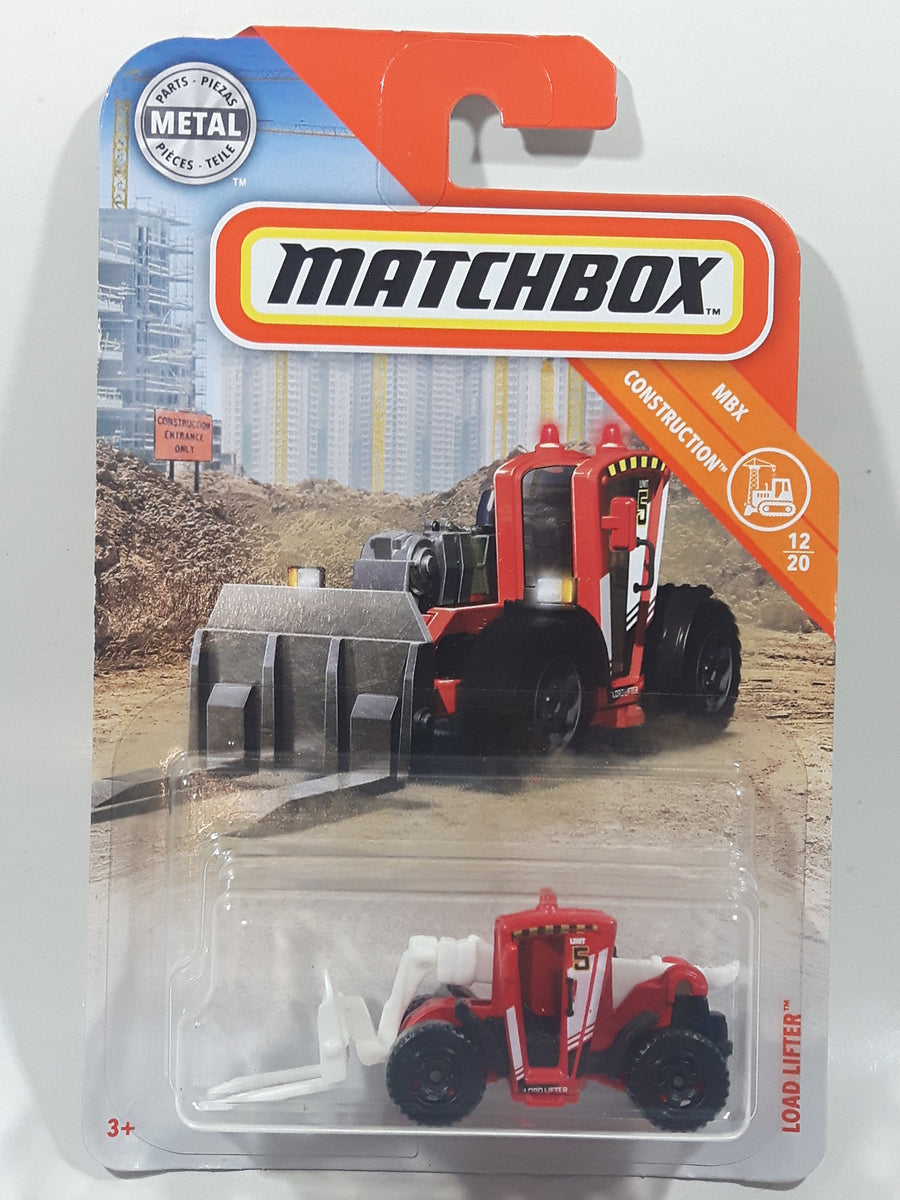 2019 Matchbox MBX Construction Load Lifter Red Die Cast Toy Car Vehicl ...
