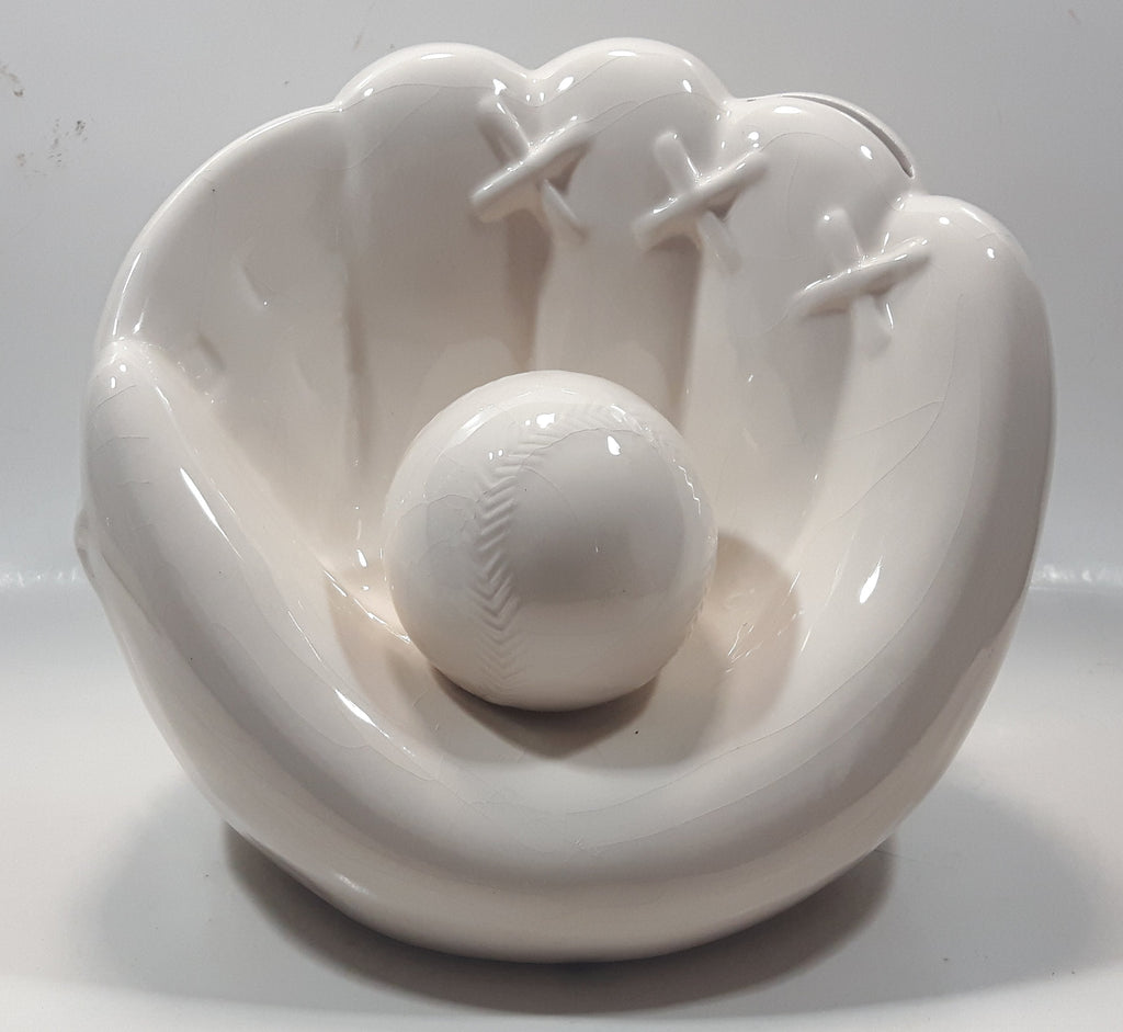 Creatology Baseball Glove and Ball 7 1/2" Wide Ceramic Coin Bank ...