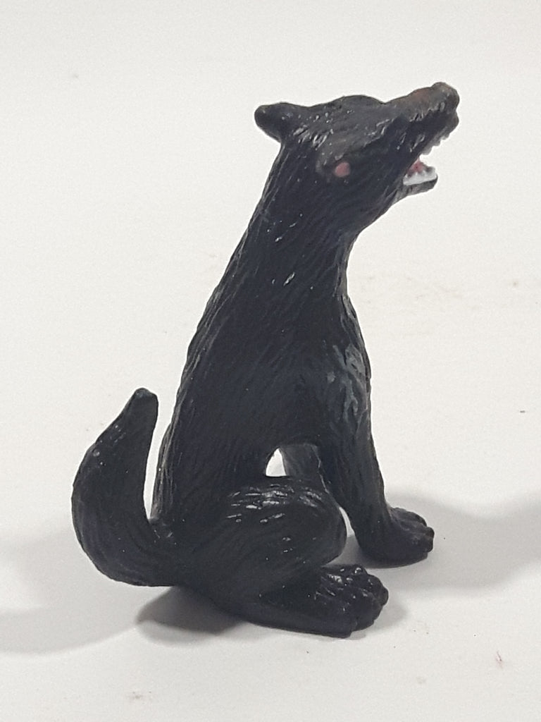 Wolf Animal Pup Look Creature Black 1 3/8" Tall Toy Action Figure ...