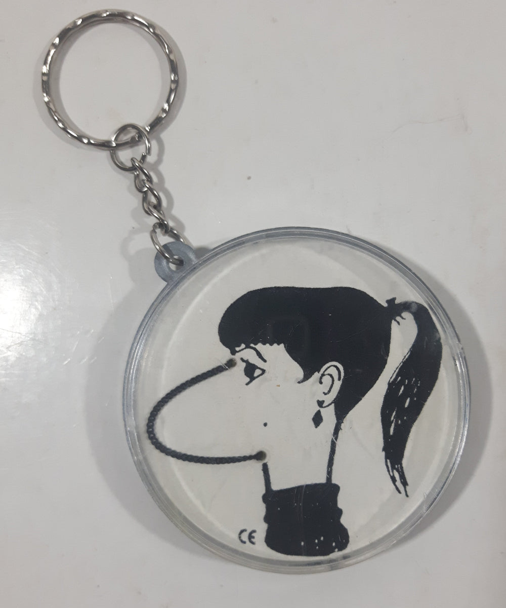BX Girl with Chain Nose in Clear Plastic Case 2 1/4" Key Chain ...