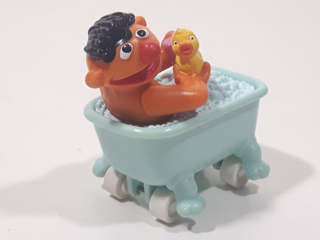 Applause Muppets Bert in Bath Tub with Rubber Ducky 2 1/2" Long Toy Ve ...