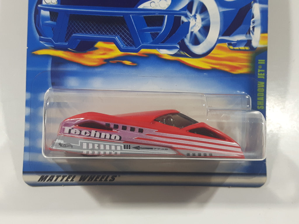 2000 Hot Wheels Shadow Jet II Red Die Cast Toy Car Vehicle New in Pack ...