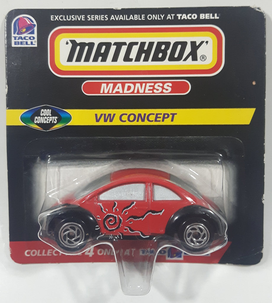 1998 Taco Bell Matchbox Madness Cool Concepts VW Concept Red Die Cast ...