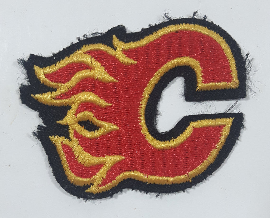 Calgary Flames NHL Hockey Team Logo 1 3/4 x 2 1/4" Embroidered Fabric ...