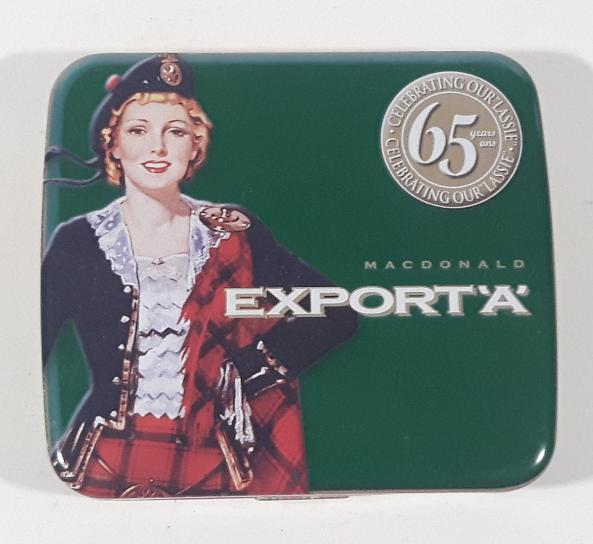 Macdonald Export 'A' Cigarettes Celebrating Our Lassie 65 Years Tin Ca ...
