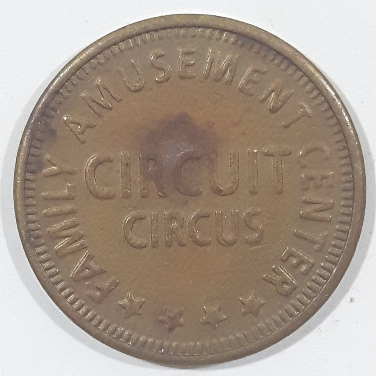 Circuit Circus Family Amusement Center Metal Game Token Coin – Treasure ...