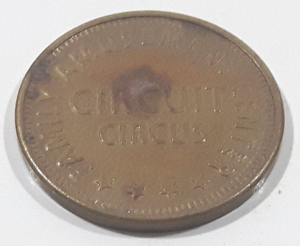 Circuit Circus Family Amusement Center Metal Game Token Coin – Treasure ...