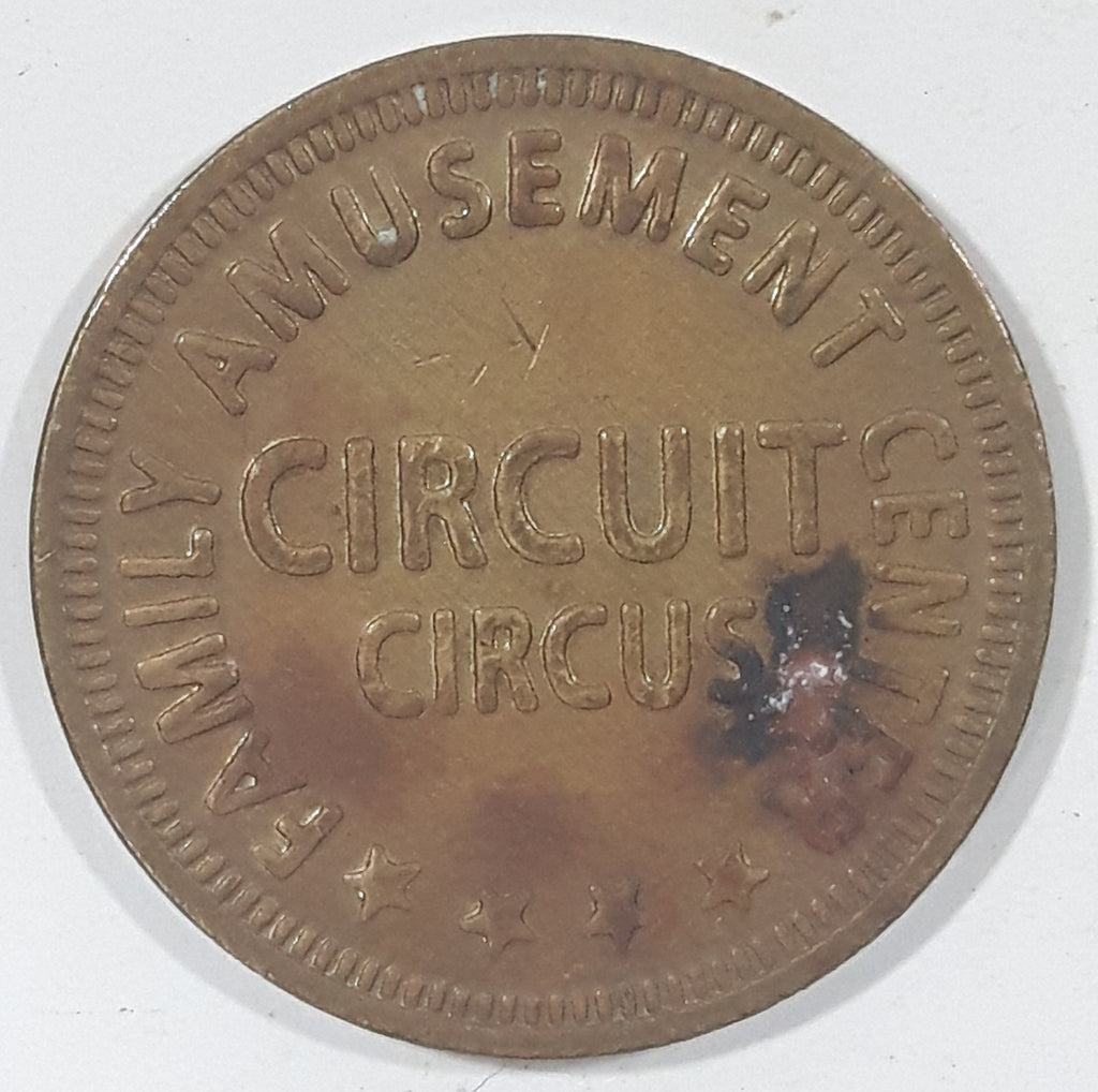 Circuit Circus Family Amusement Center Metal Game Token Coin – Treasure ...
