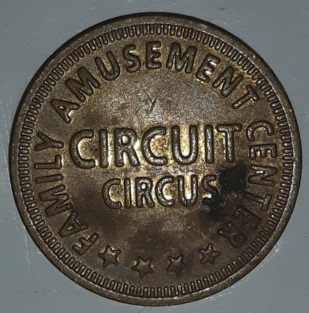 Circuit Circus Family Amusement Center Metal Game Token Coin – Treasure ...