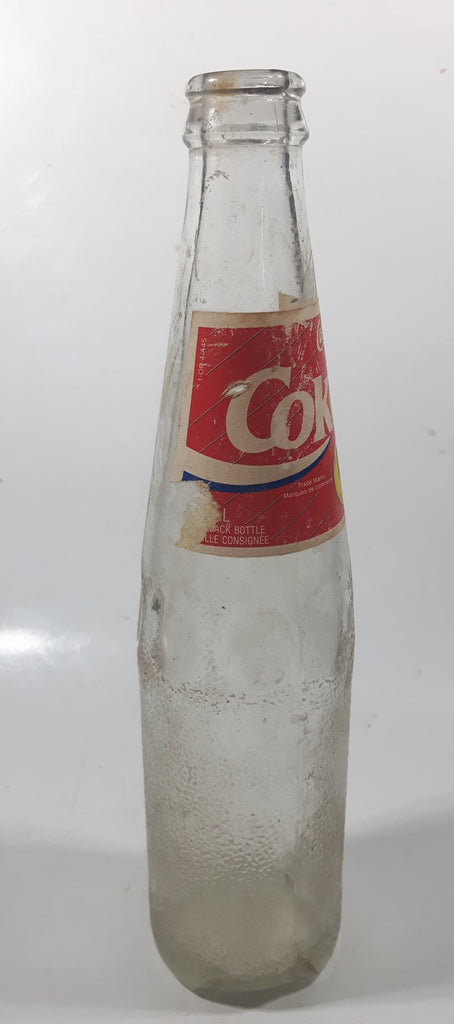 Vintage Coca-Cola Coke 45 Cent 9 1/2" Tall 355ml Paper Label Thumbprin ...