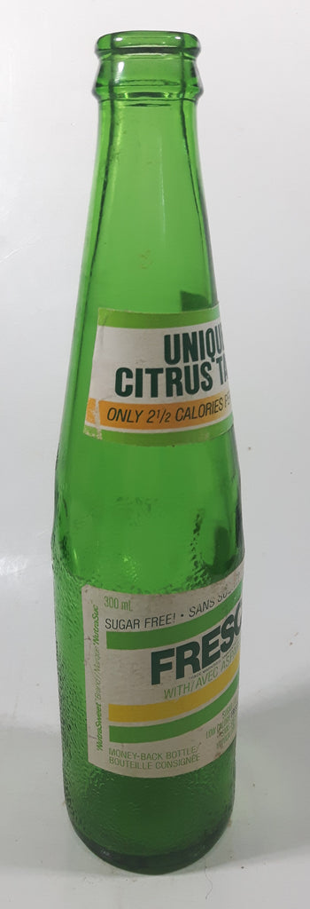 Vintage Fresca Unique Citrus Taste 9 3/4" Tall 300mL Paper Label Green ...