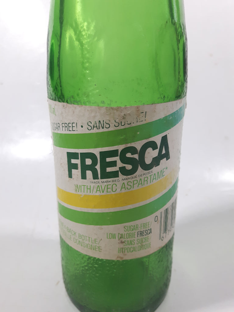 Vintage Fresca Unique Citrus Taste 9 3/4" Tall 300mL Paper Label Green ...