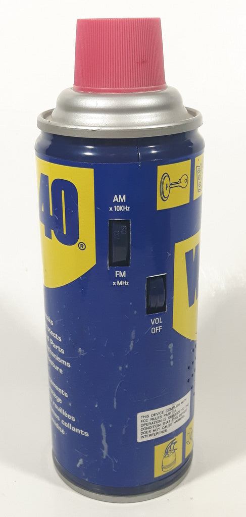 Vintage WD-40 Lubricant Blue and Yellow Spray Can Shaped AM FM Radio ...