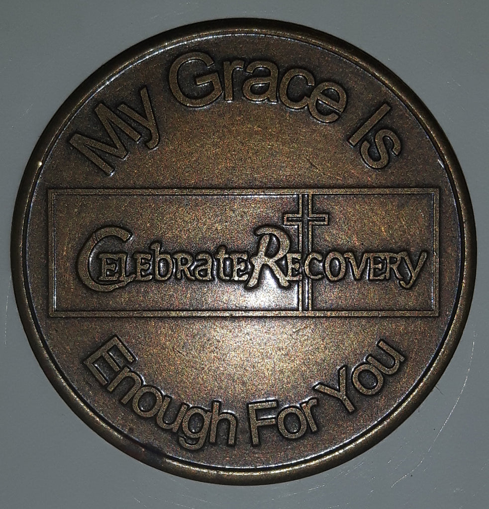 Vintage Celebrate Recorvery XII Years My Grace Is Enough For You Medal ...