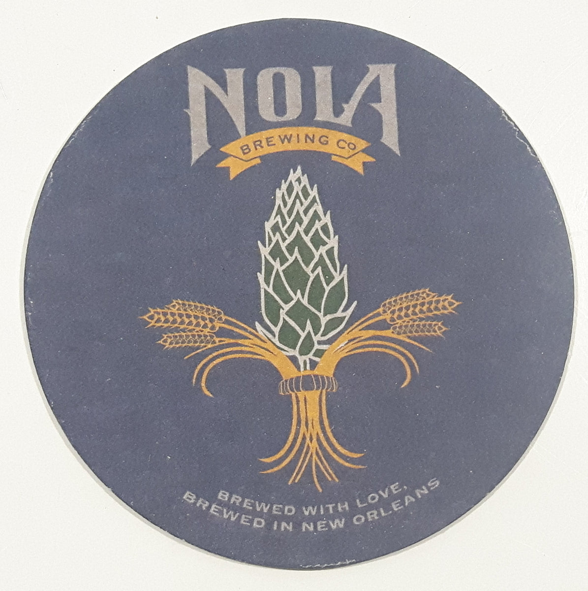 Nola Brewing Co Brewed with Love Brewed in New Orleans 4" Paper Bevera ...