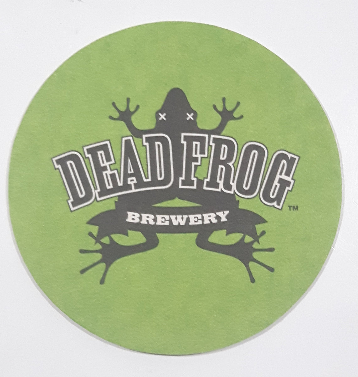 Dead Frog Brewery Langley BC 4" Paper Beverage Drink Coaster – Treasure ...