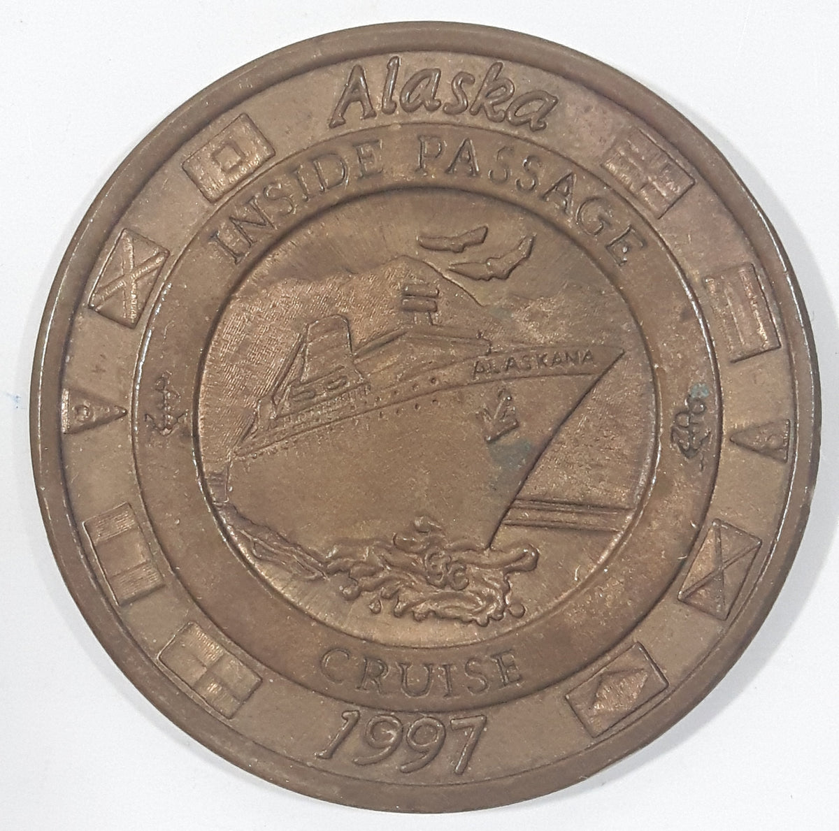 1997 Alaska Inside Passage Cruise "Alaskana" Metal Coin – Treasure ...
