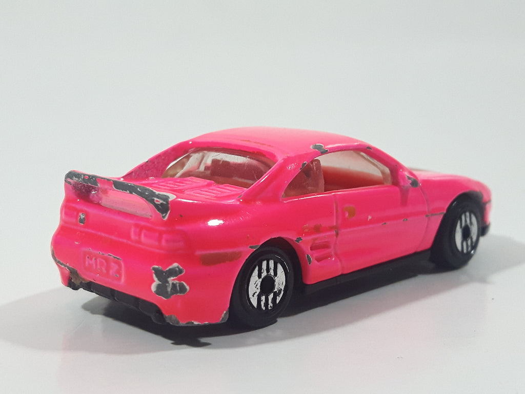 1994 Hot Wheels Parking Garage Set Toyota MR2 Hot Pink Die Cast Toy Ca ...