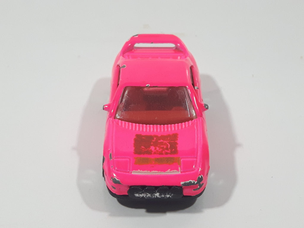 1994 Hot Wheels Parking Garage Set Toyota MR2 Hot Pink Die Cast Toy Ca ...