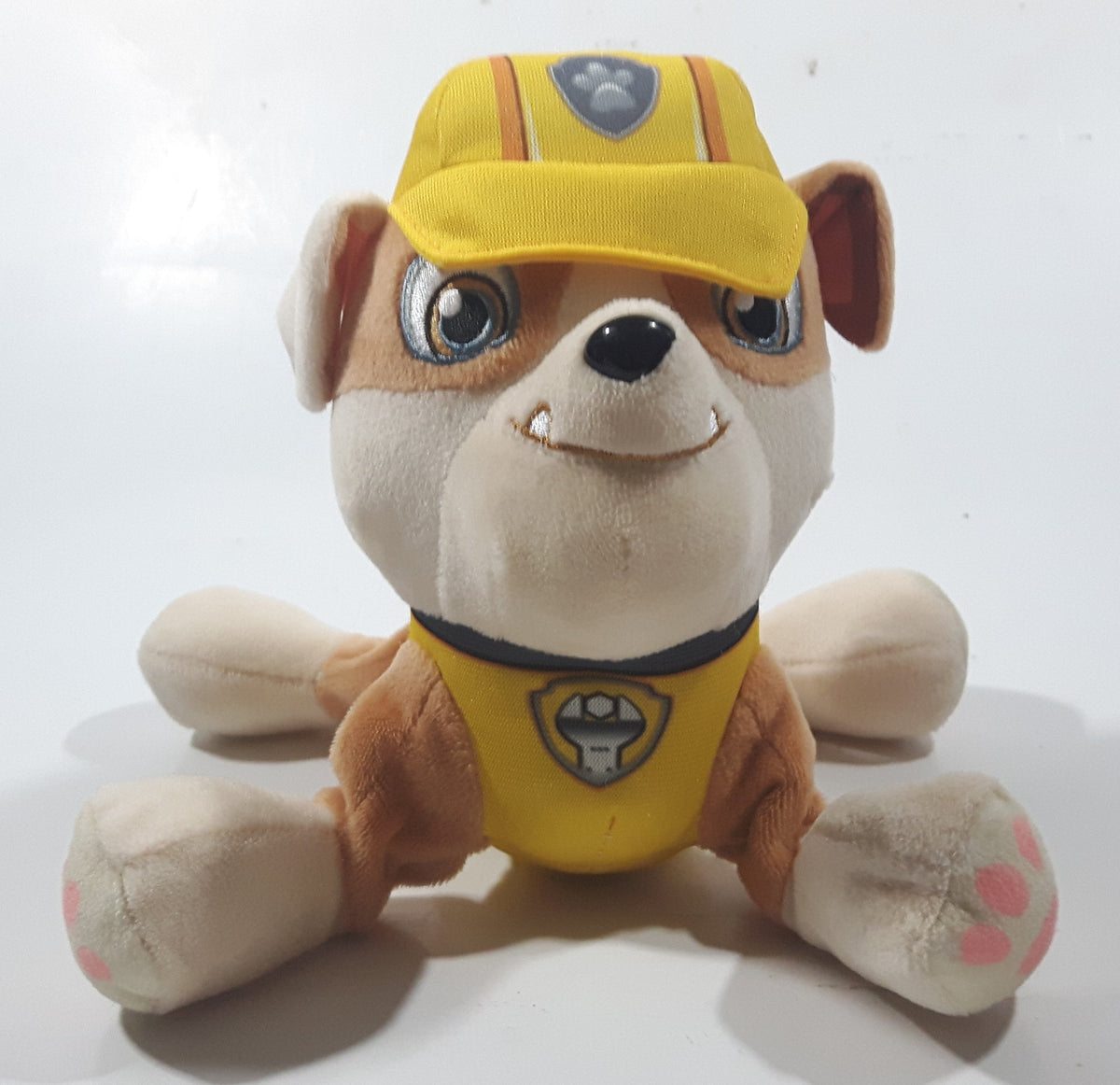 2013 Spin Master Paw Patrol Rubble Dog Character 8" Tall Toy Stuffed P ...