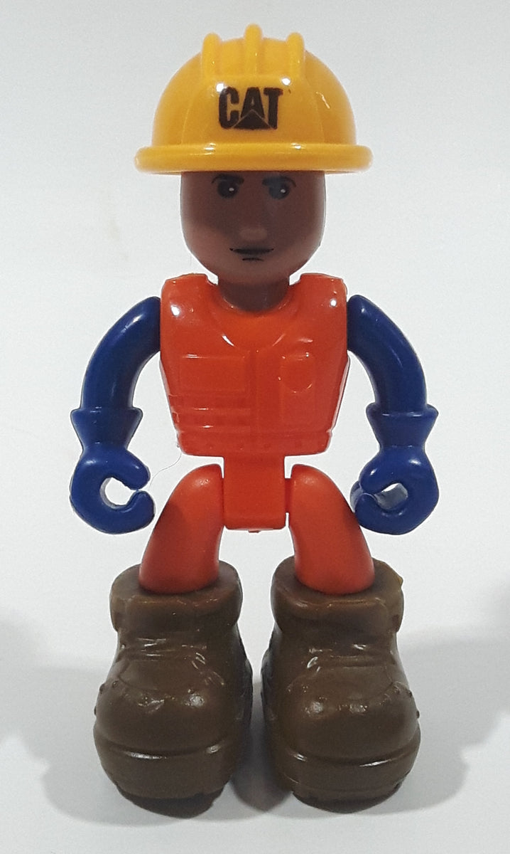 Toy State CAT Caterpillar Construction Worker 2 5/8" Tall Toy Figure ...
