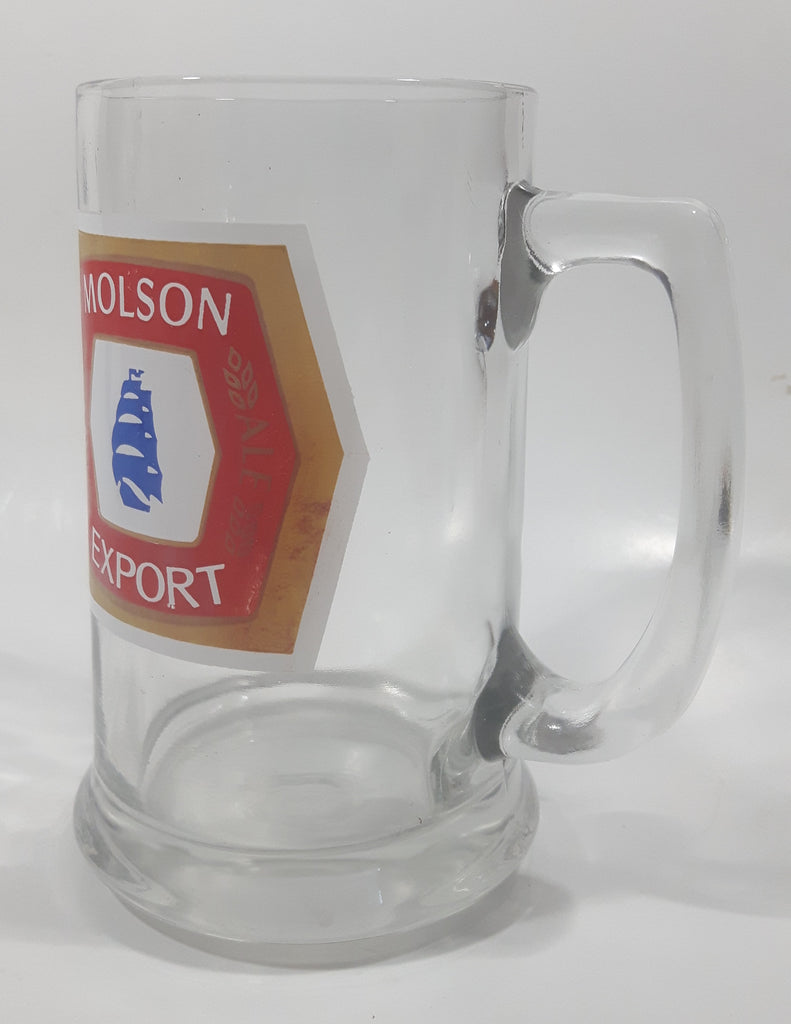 Vintage Molson Export Ale Beer Biere 5 1/2" Tall Glass Mug – Treasure ...