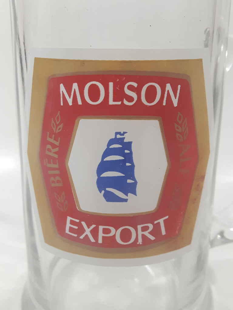 Vintage Molson Export Ale Beer Biere 5 1/2" Tall Glass Mug – Treasure ...