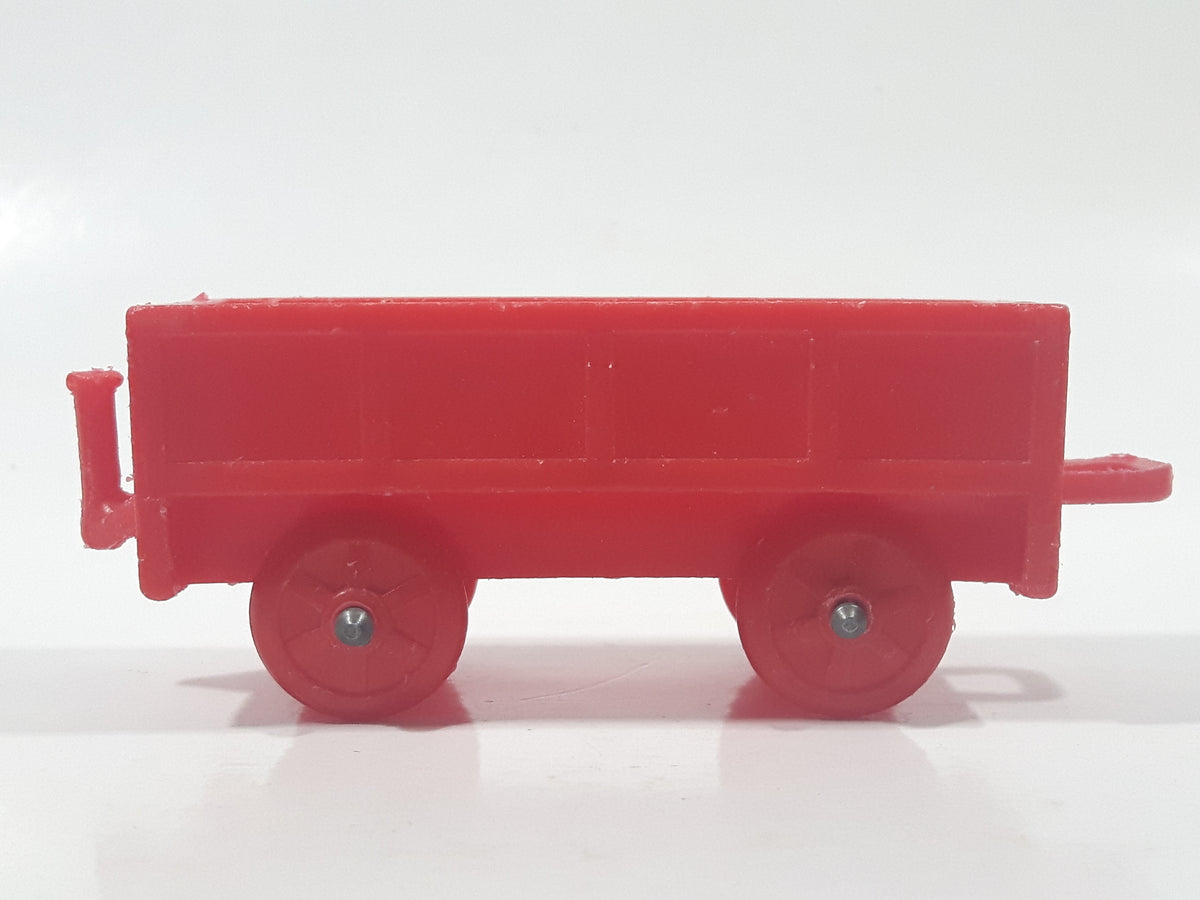 Vintage Red Plastic Open Top Train Car with Red Wheels – Treasure ...