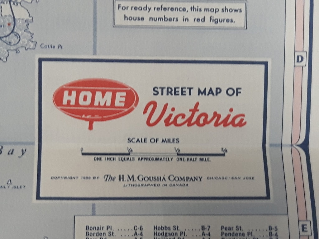 Vintage 1958 Home Oil Distributors Road Maps of Victoria Vancouver 18 ...