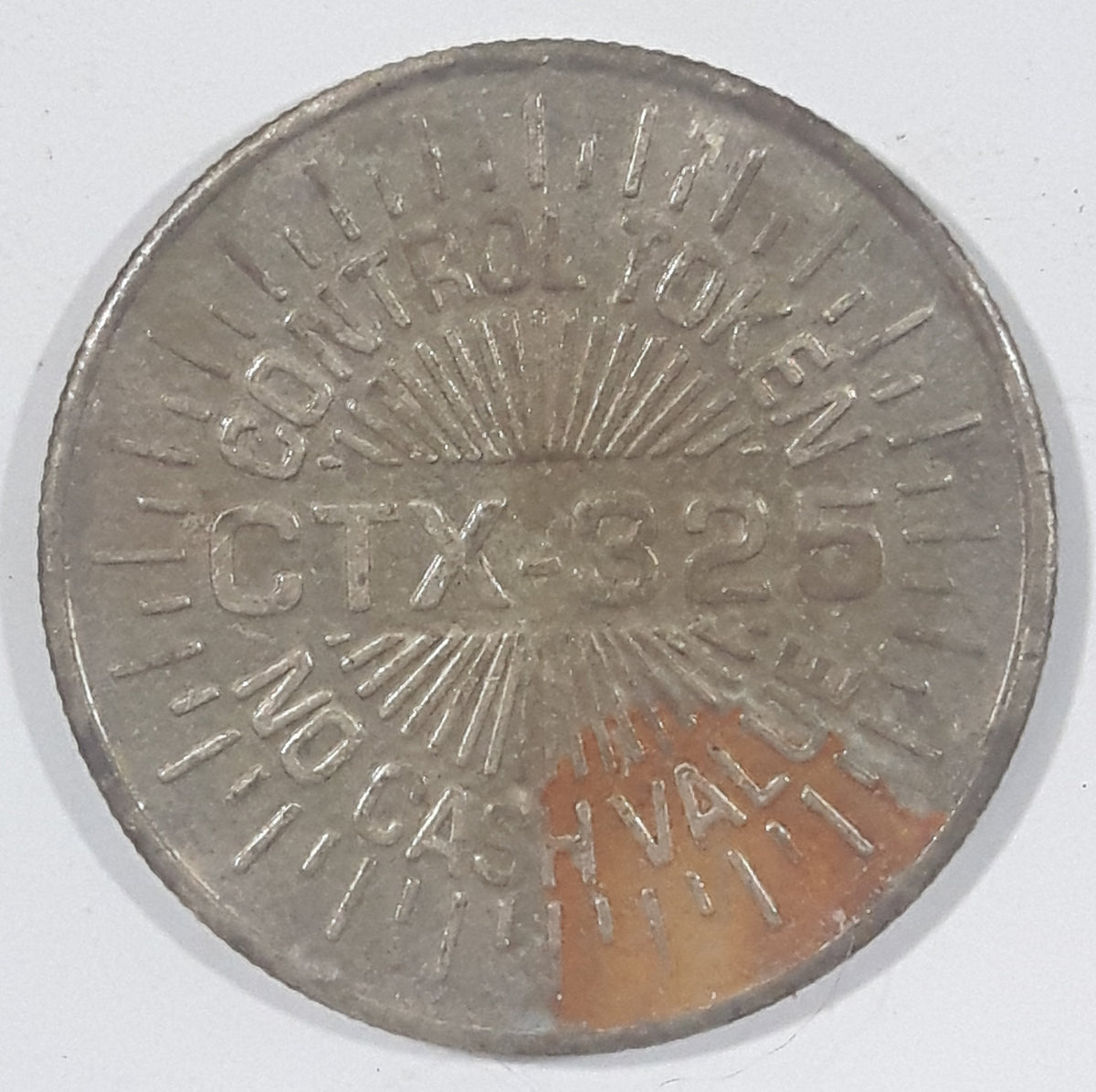Vintage Control Token CTX 325 No Cash Value Token Metal Coin – Treasure ...