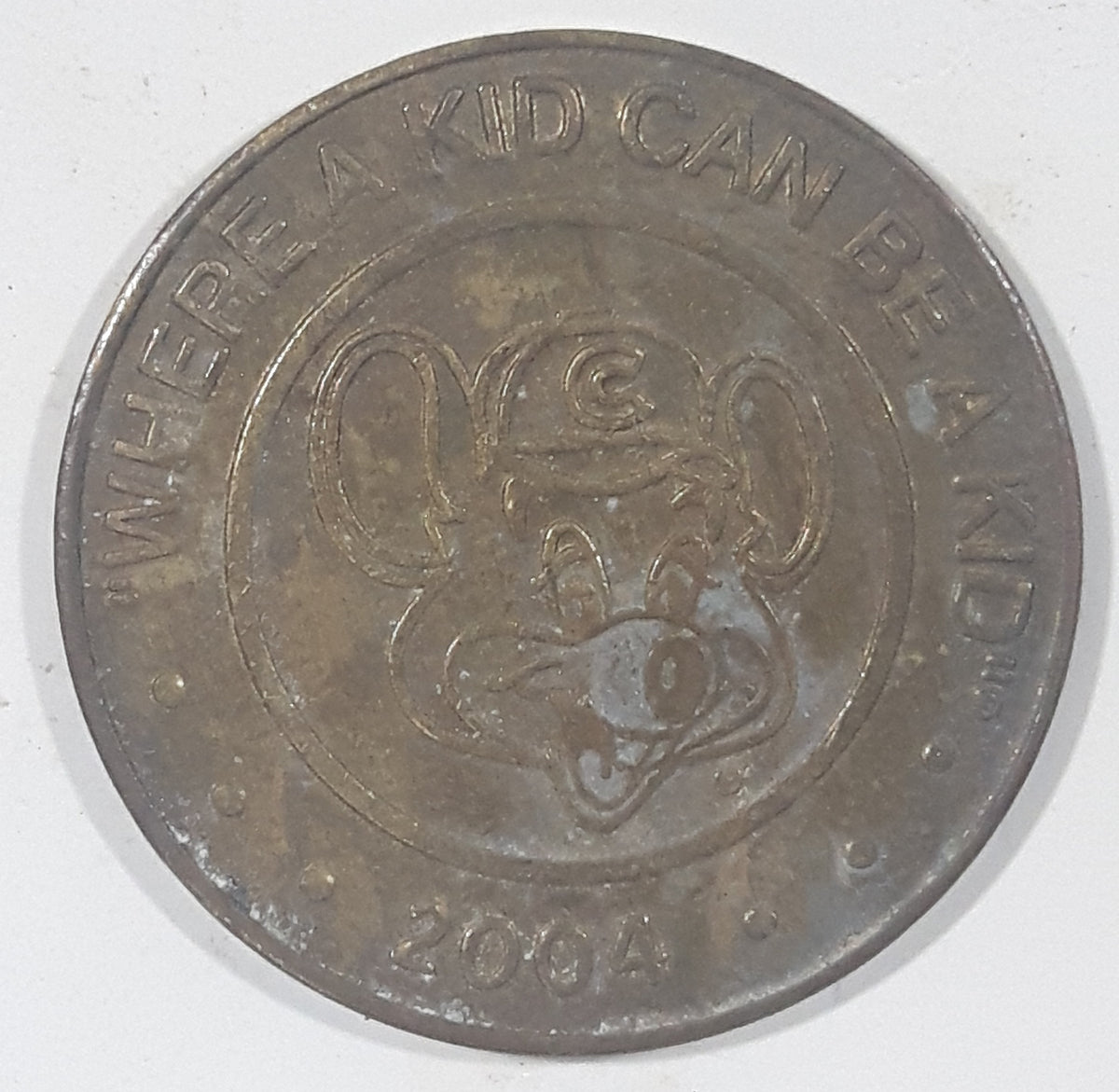 2004 Chuck E. Cheese No Cash Value Gaming Game Token Metal Coin ...