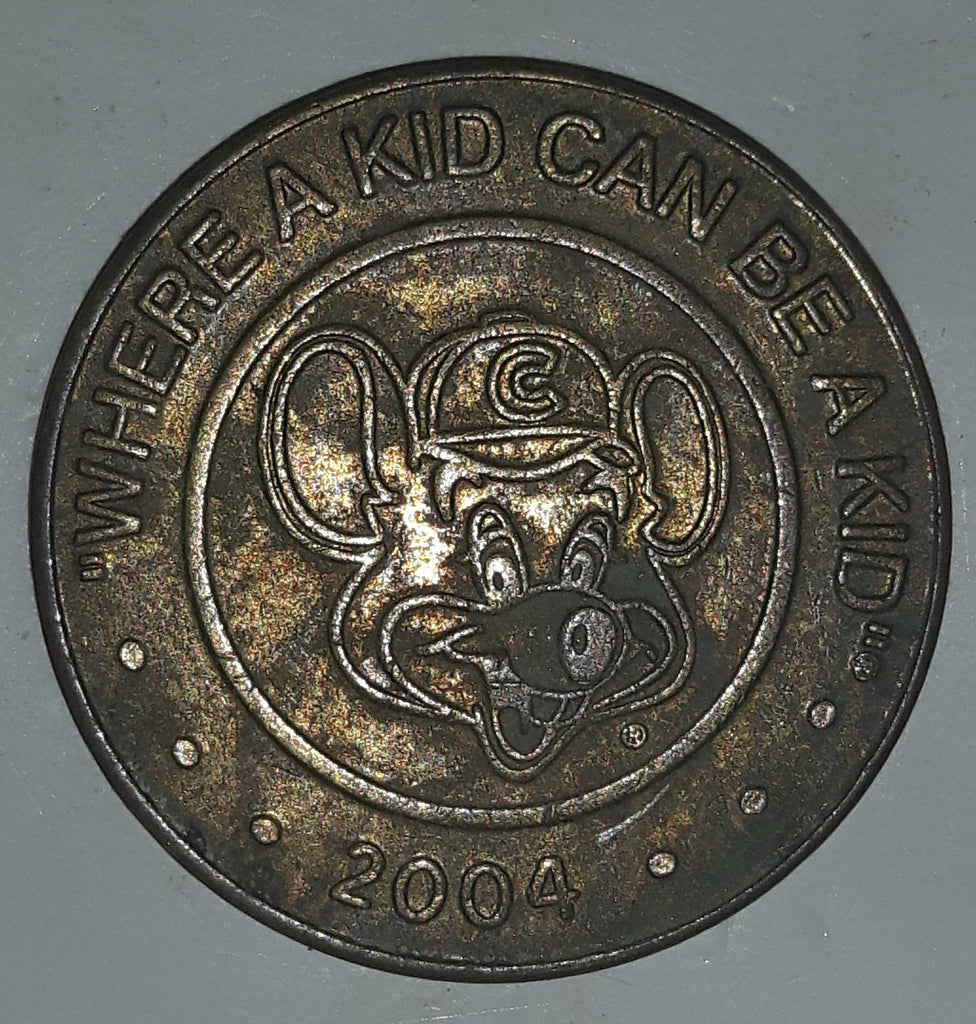 2004 Chuck E. Cheese No Cash Value Gaming Game Token Metal Coin ...