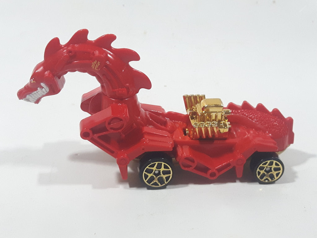 2012 Hot Wheels Year of the Dragon Edition Rodzilla Red Die Cast Toy C ...